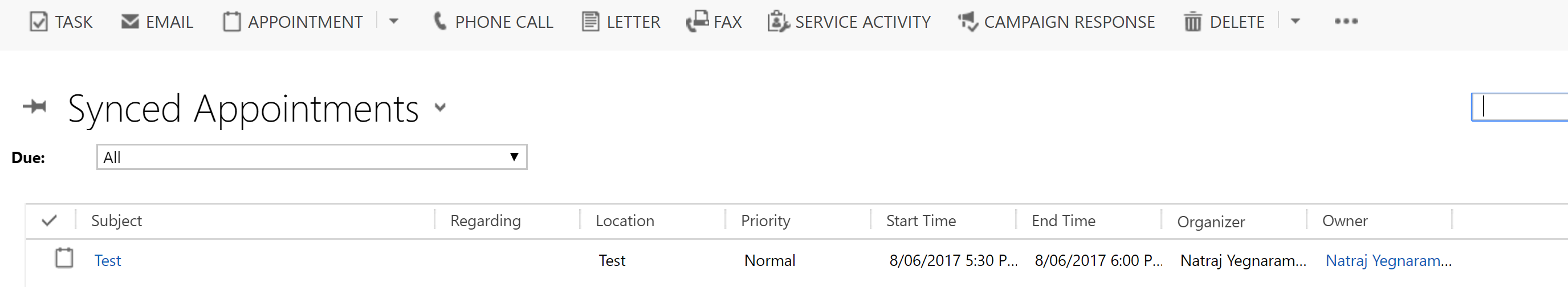 Server Side Sync: View for Synced and Not-Synced Appointments ...