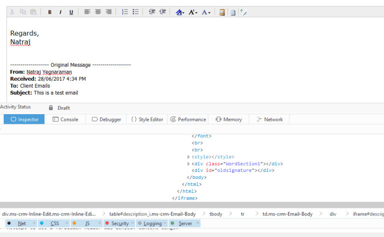 Bug: Email replies with default signature – Dreaming in CRM & Power ...