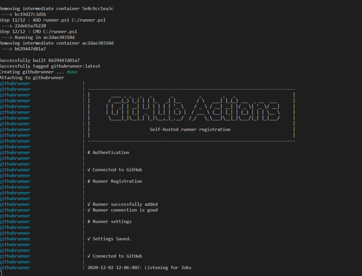 GitHub Self-Hosted Runner inside a container – Dreaming in CRM & Power Platform