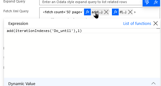 Paging while using FetchXML in Dataverse Connector – Dreaming in CRM & Power Platform